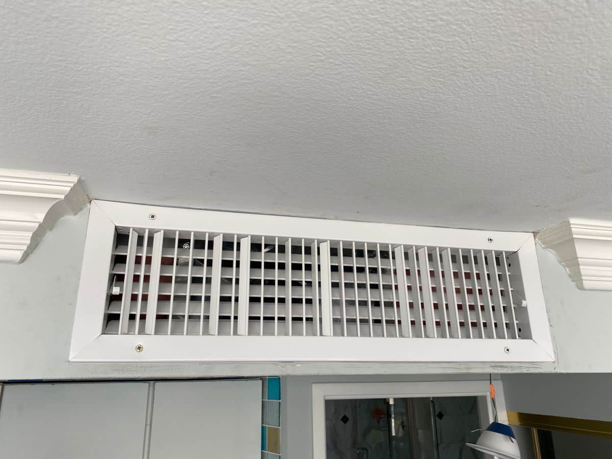 ICP Water source air handler in the ceiling.