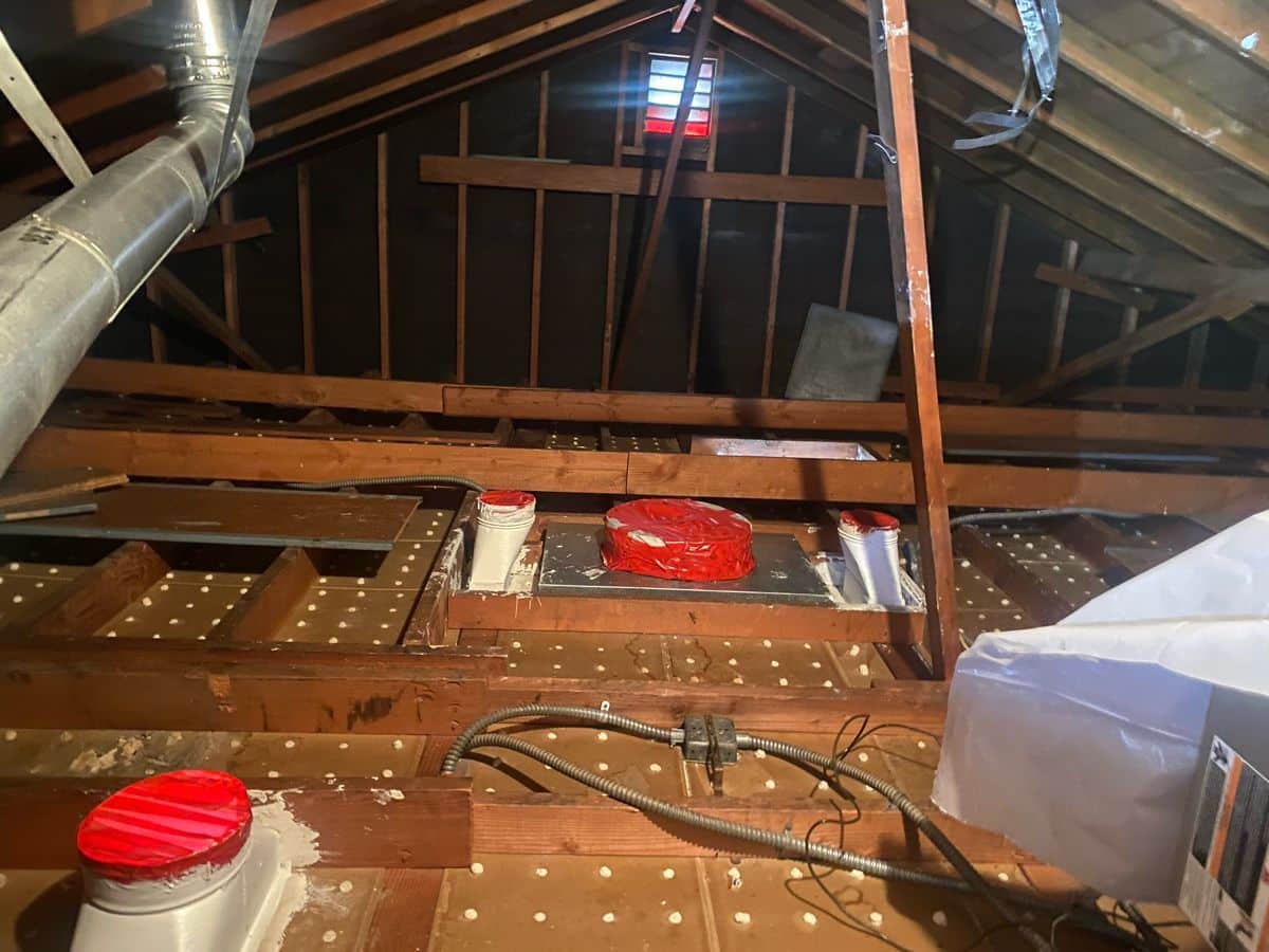 For existing unit in the attic: Estimate includes: 9 new supply duct ...