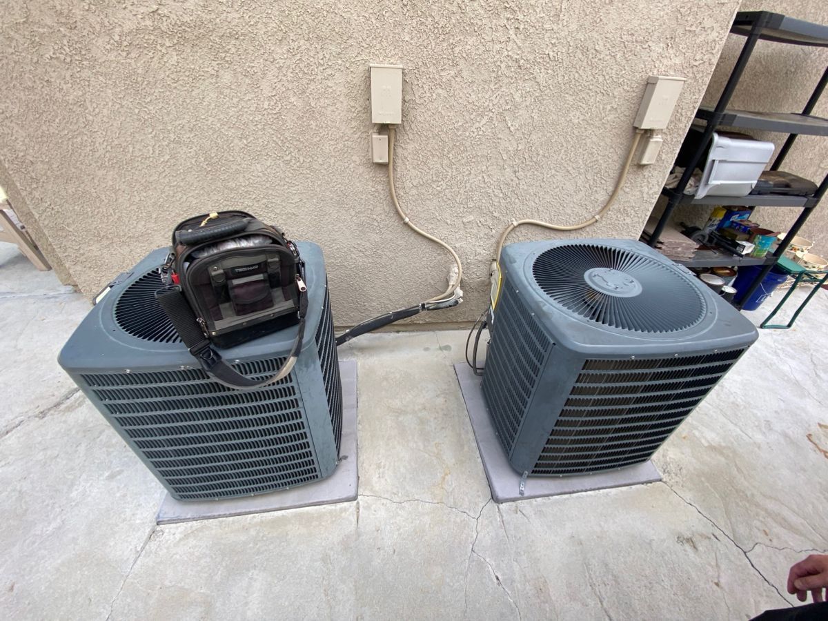 Goodman central a/c serviced