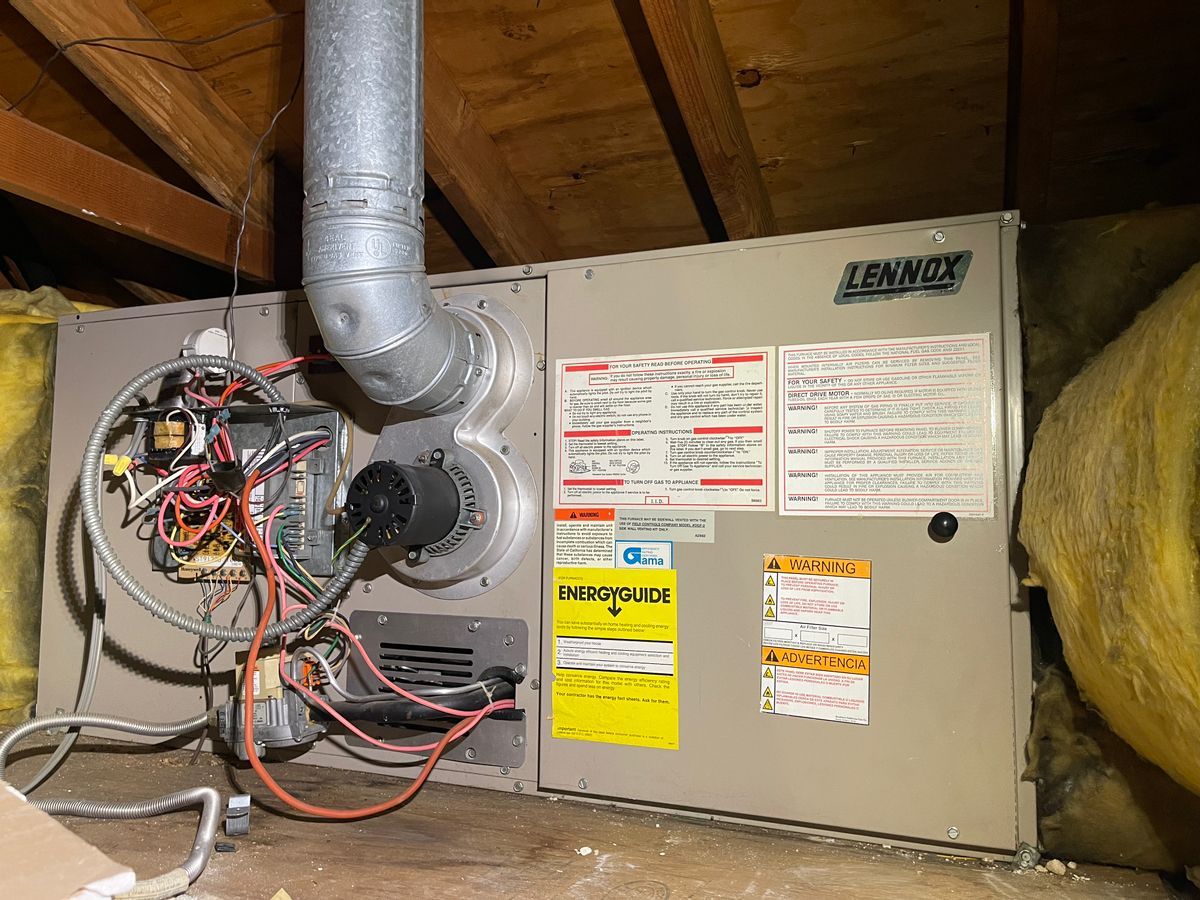 installed new 5 ton ultra low nox 80k furnace